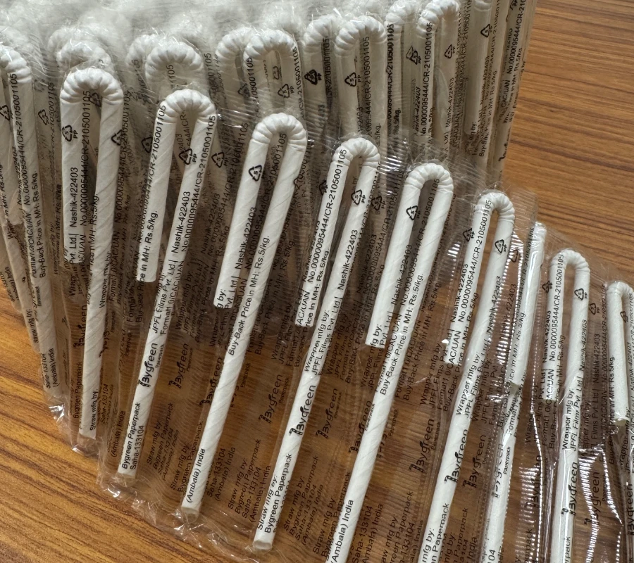 Bygreen Paperpack | U-Shape Paper Straw Manufacturer in India